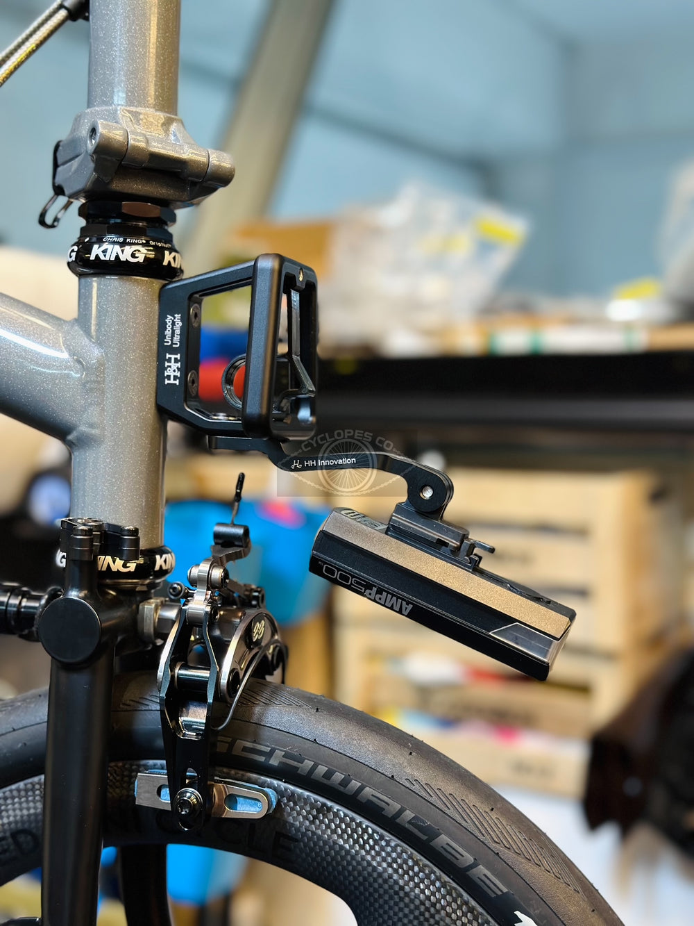 H&H Front Carrier Block Light Mount – Cyclopes Co